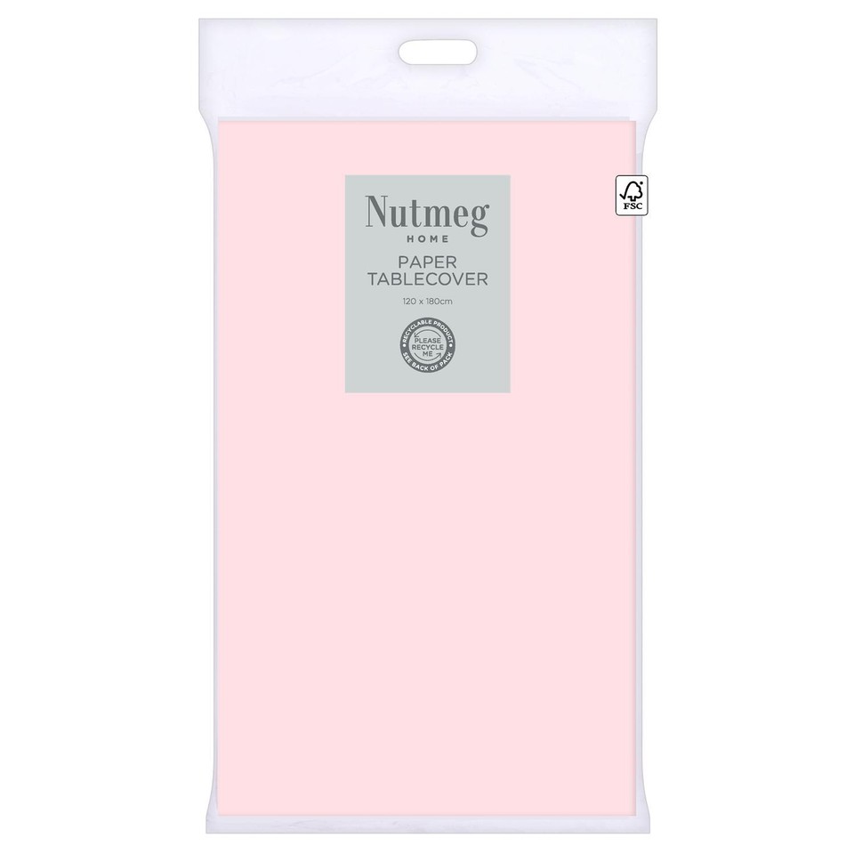 Nutmeg Pink Table Cover - Morrisons Online Groceries & Offers