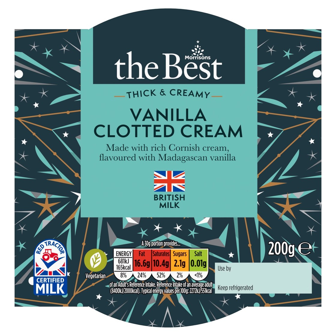 Morrisons The Best Vanilla Clotted Cream 200g - Morrisons Online ...