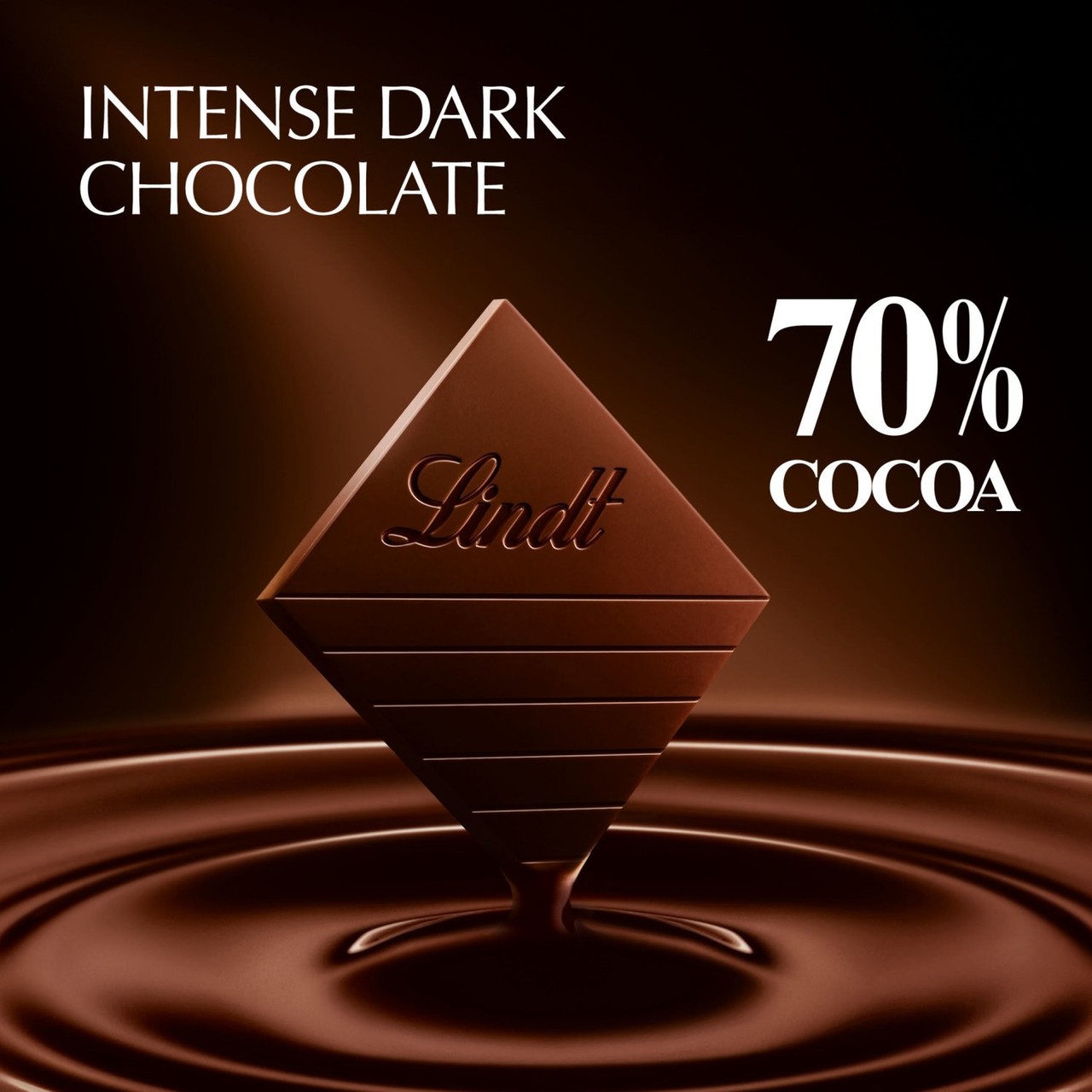 Lindt Excellence 70% Cocoa Dark Chocolate - Morrisons Online Groceries ...