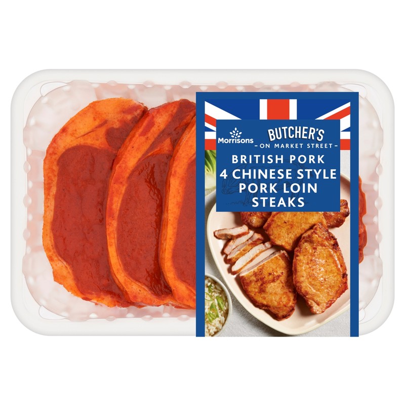 Morrisons BBQ Chinese Style Pork Loin Steaks 400g - Morrisons Online ...
