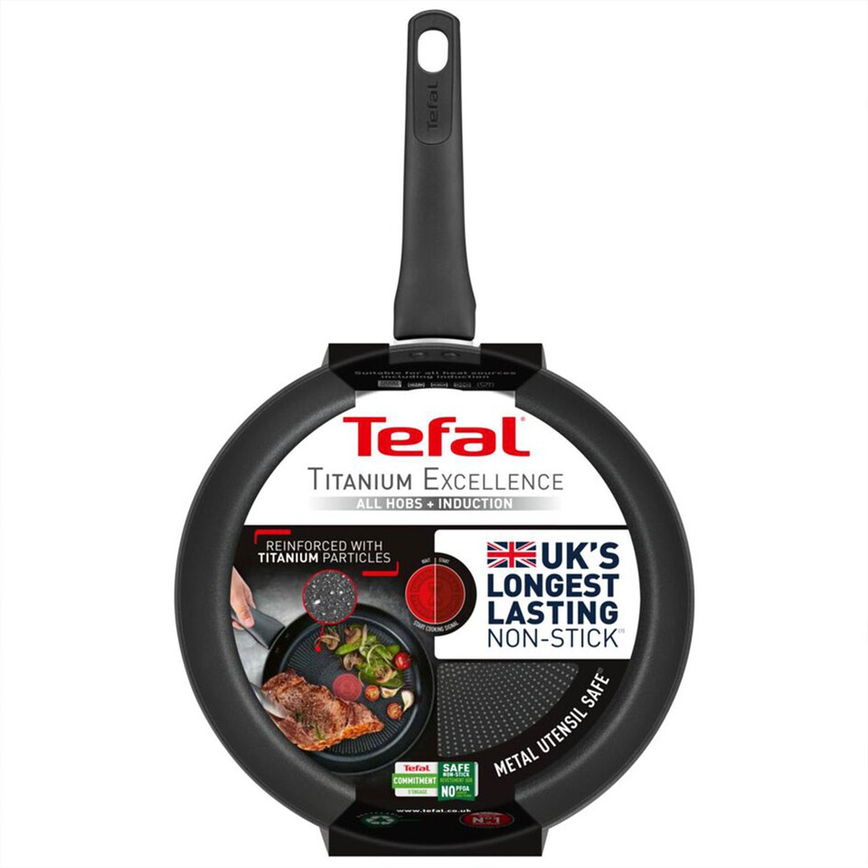 Tefal Titanium Excellence Frying Pan 32cm - Morrisons Online Groceries & Offers