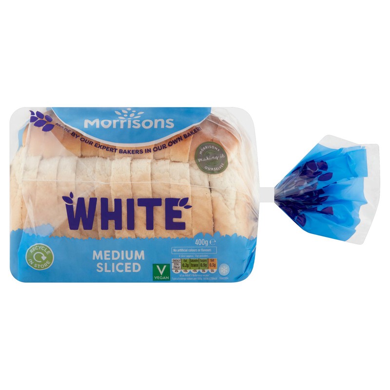 Morrisons Medium White Bread - Morrisons Online Groceries & Offers