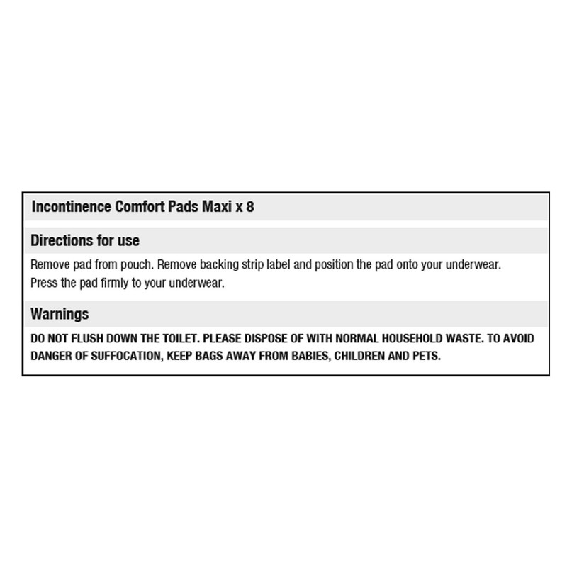 Morrisons Incontinence Comfort Pads Maxi Night - Morrisons Online Groceries & Offers