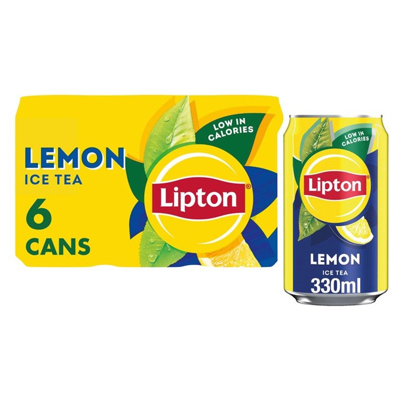 Lipton Lemon Iced Tea Cans 6 x 330ml - Morrisons Online Groceries & Offers