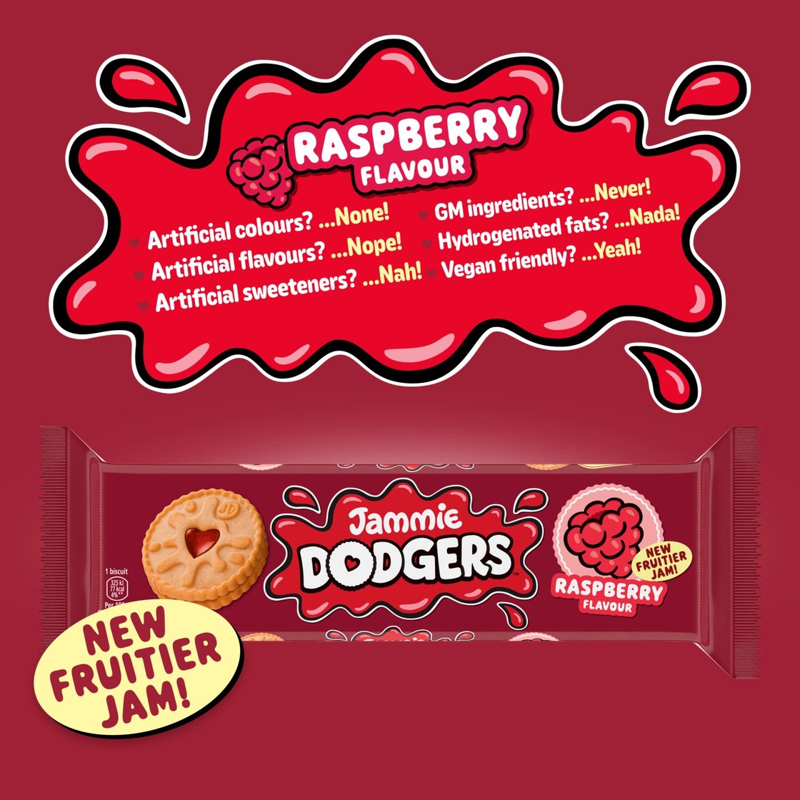 Jammie Dodgers Raspberry Flavoured Biscuits - Morrisons Online ...