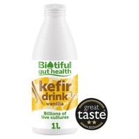 Biotiful Gut Health Kefir Drink Vanilla 1L - Morrisons Online Groceries ...
