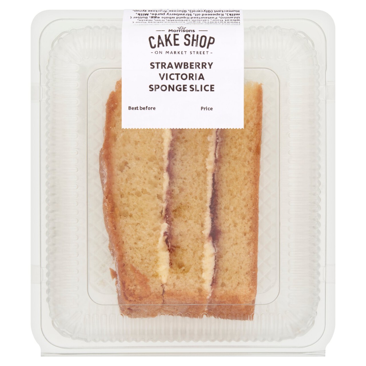 Market Street Strawberry Victoria Sponge Cake Slice - Morrisons Online ...