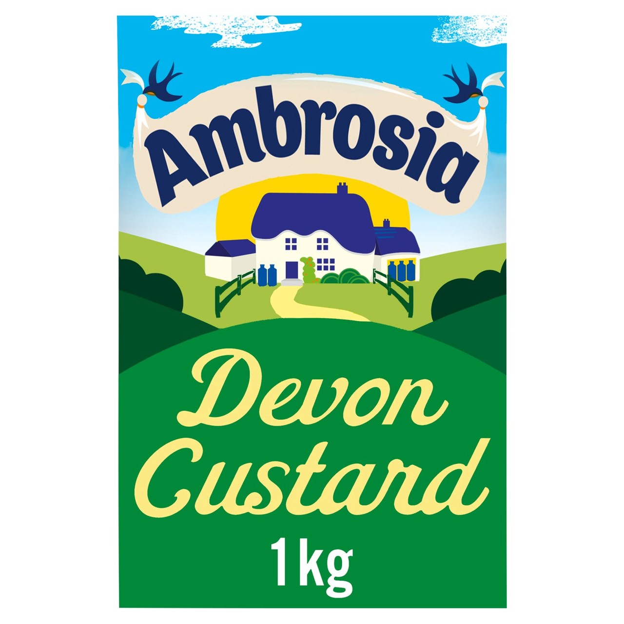 Ambrosia Devon Custard Dessert Carton 1kg - Morrisons Online Groceries ...