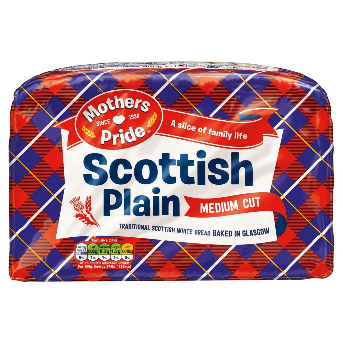 Mothers Pride Scottish Plain Medium Cut Bread - Morrisons Online ...