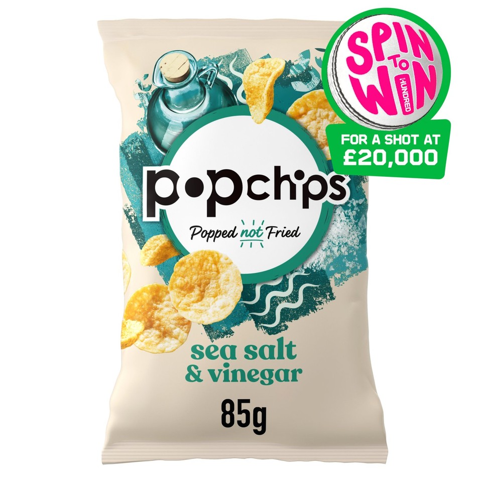 Popchips Sea Salt & Vinegar Sharing Crisps - Morrisons Online Groceries ...
