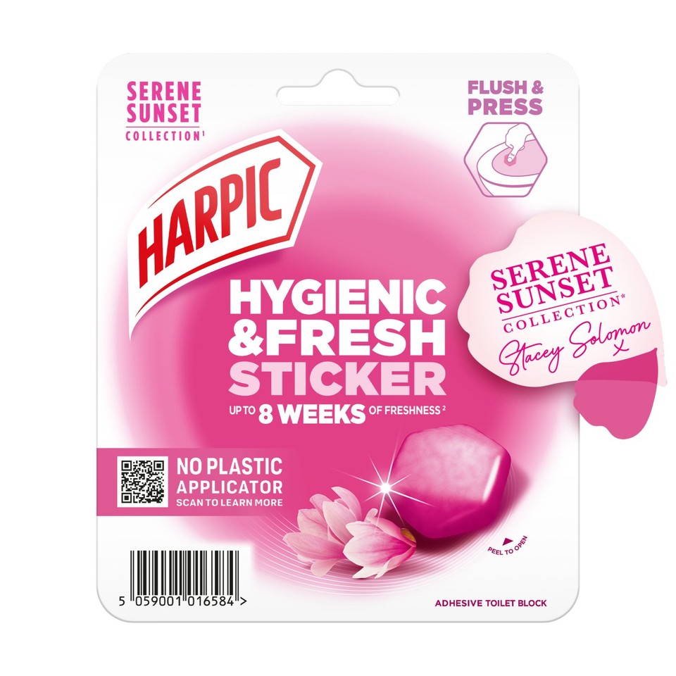 Harpic Hygienic & Fresh Sticker Blossom 4 pack - Morrisons Online ...