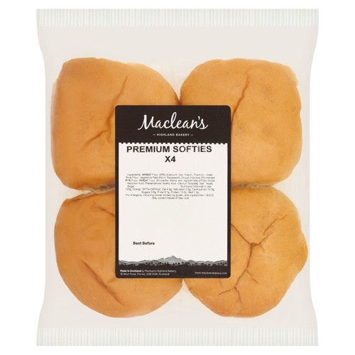 Maclean's Highland Bakery Premium Softies 4 Pack - Morrisons Online ...