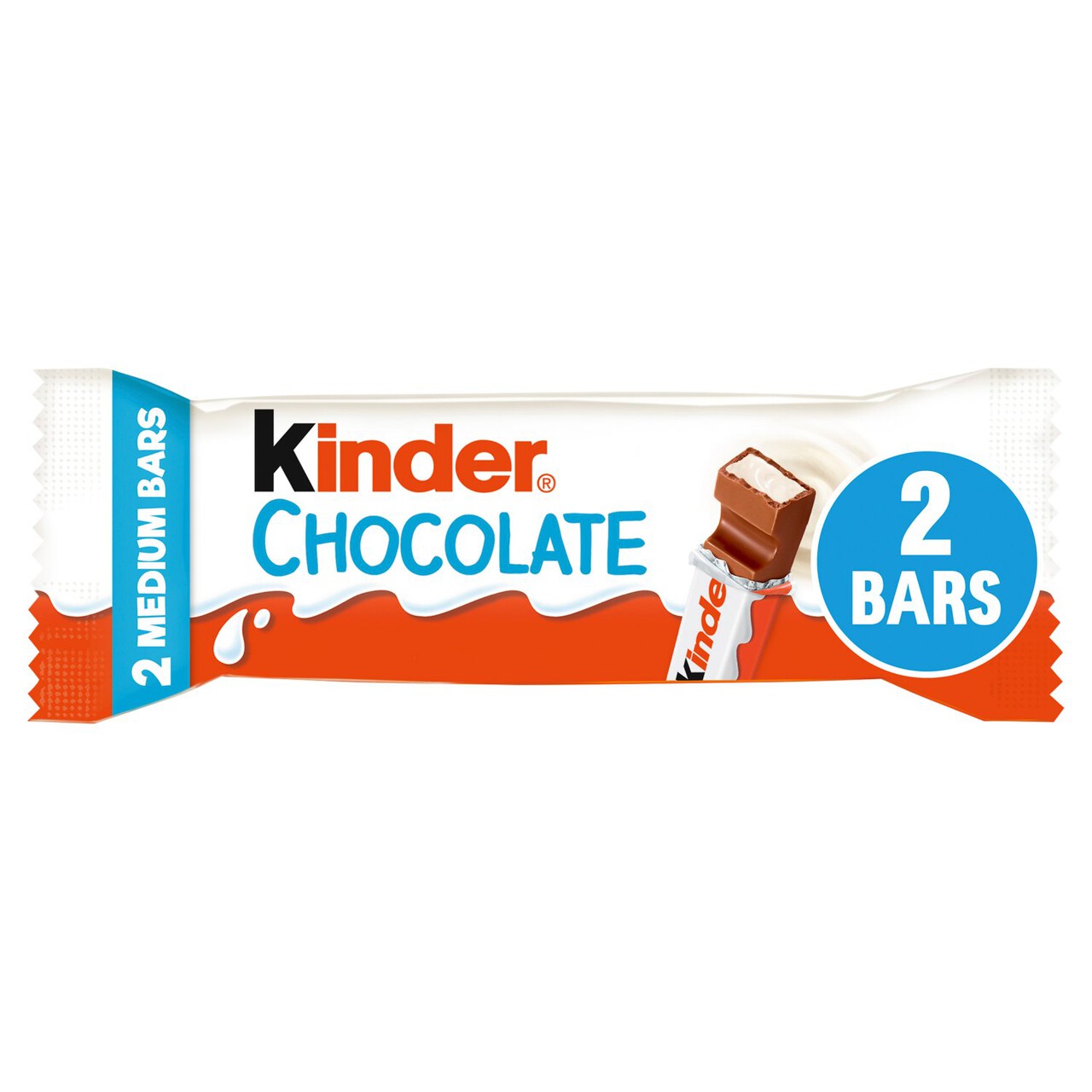 Kinder Milk Chocolate Medium Snack Bars - Morrisons Online Groceries ...