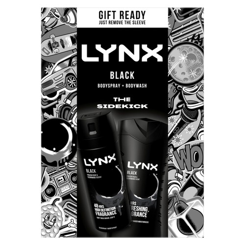 Lynx Black Duo Gift Set Morrisons Online Groceries Offers