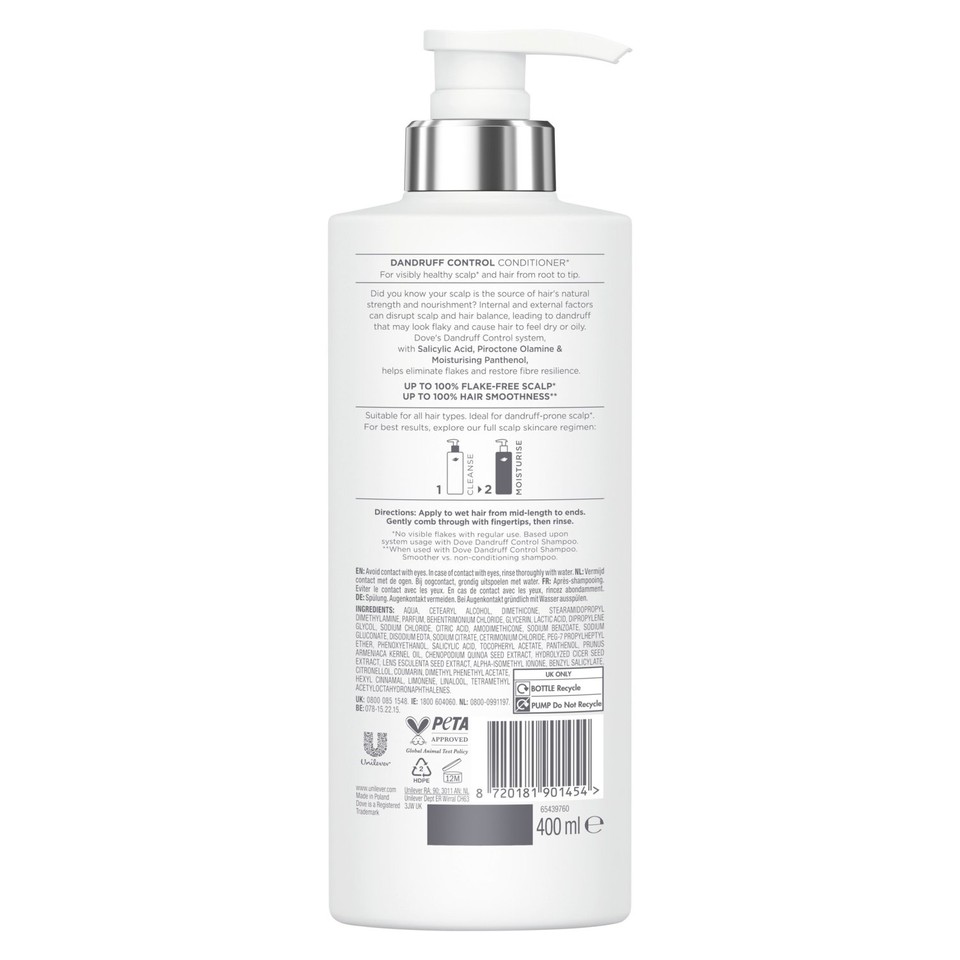 Dove Conditioner Dandruff Control - Morrisons Online Groceries & Offers