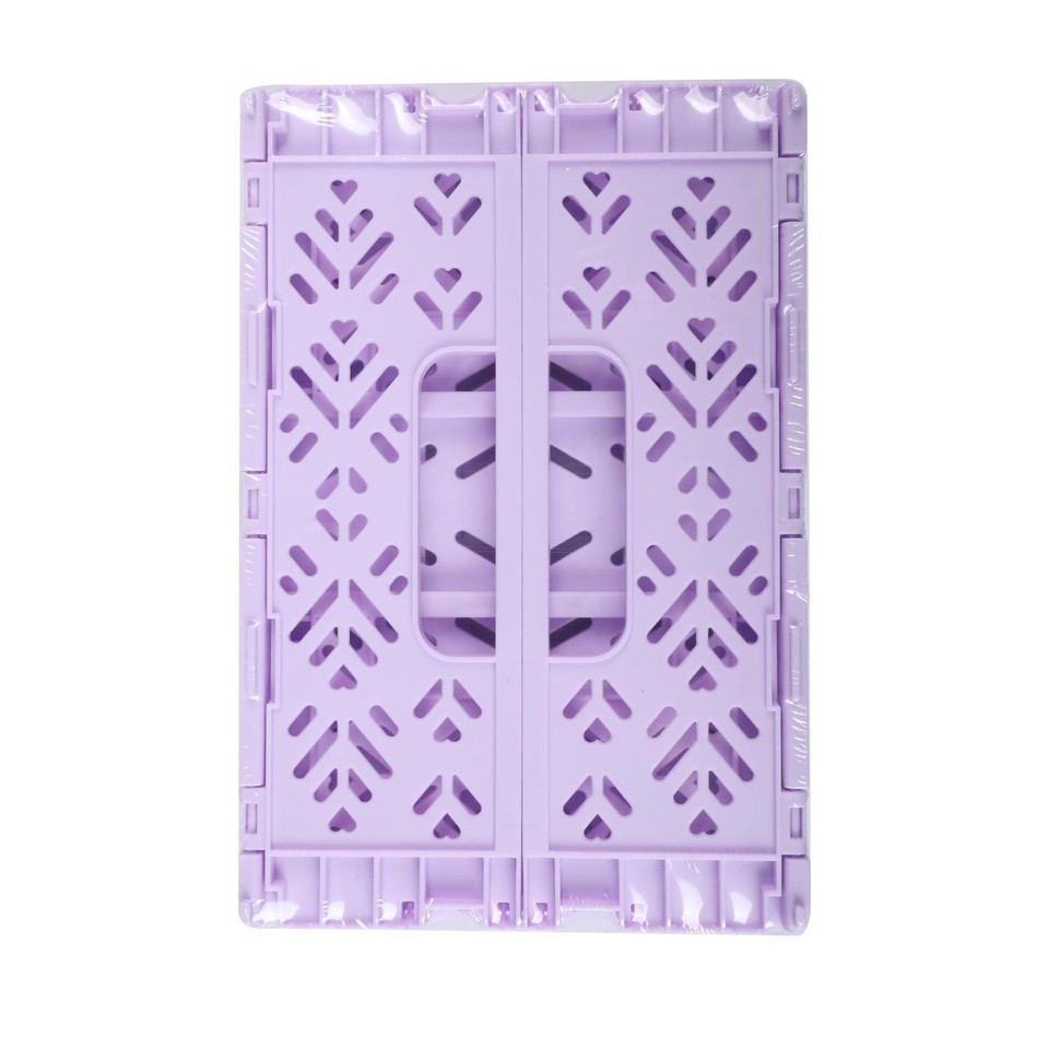 Nutmeg Home Lilac Folding Storage Crates - 2 pack - Morrisons Online ...