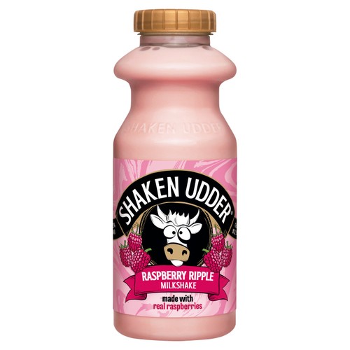 Shaken Udder Raspberry Ripple Milkshake - Morrisons Online Groceries ...