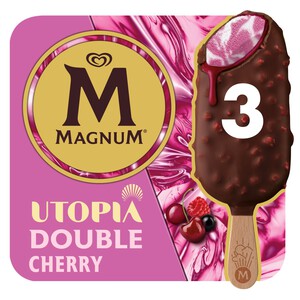 Magnum Utopia Double Cherry Ice Cream Sticks 3 x 85ml - Morrisons ...