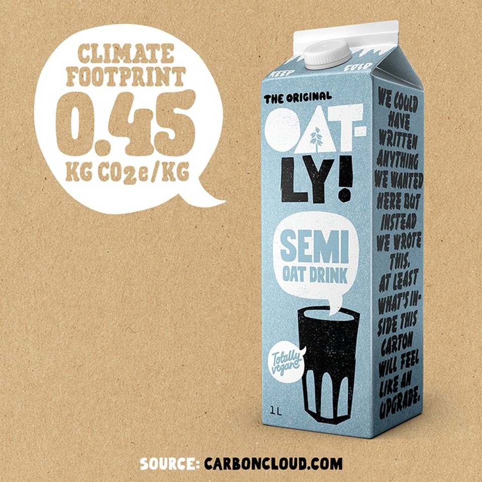 Oatly Oat Drink Semi Chilled 1L - Morrisons Online Groceries & Offers