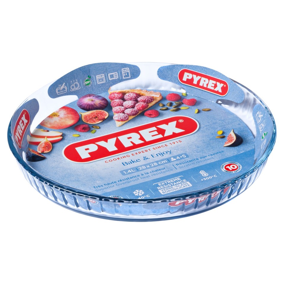 Pyrex Clear Quiche/Flan Dish 24cm - Morrisons Online Groceries & Offers