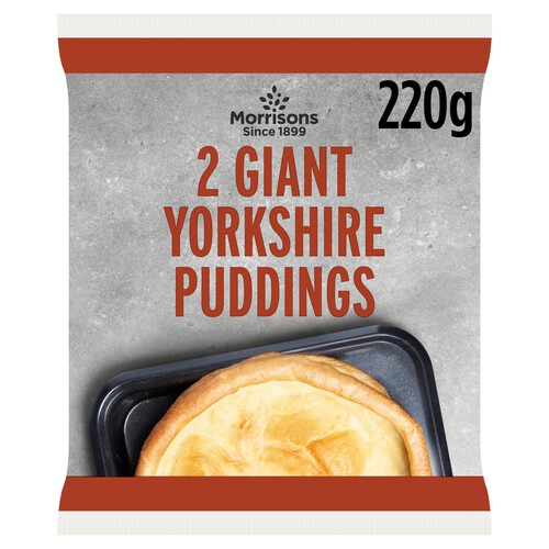 Morrisons Giant Yorkshire Puddings Twin Pack - Morrisons Online ...