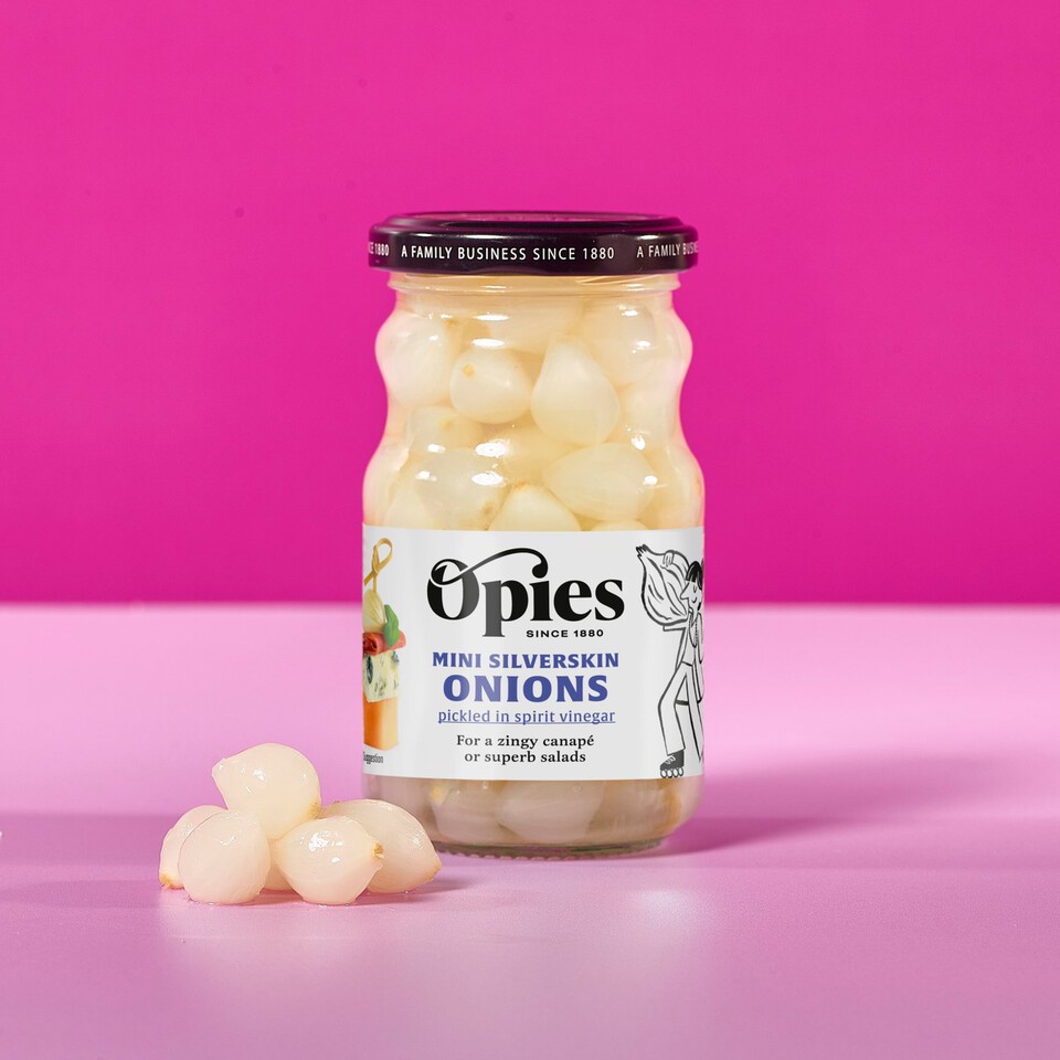 Opies Mini Silverskin Onions (227g) - Morrisons Online Groceries & Offers