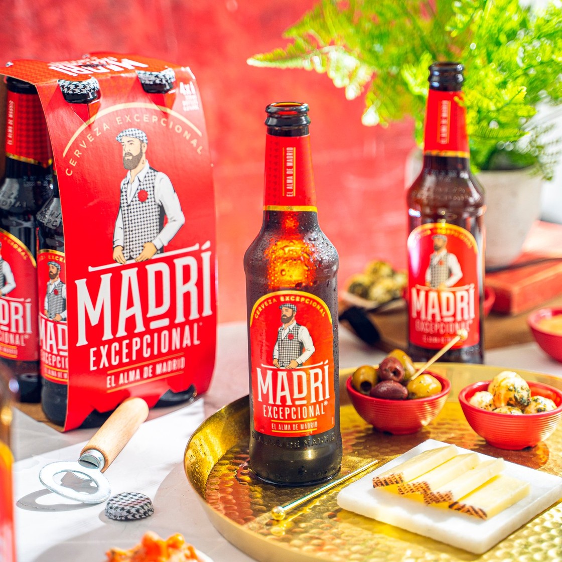 Madri Exceptional Lager Beer Bottles 4x330ml - Morrisons Online ...