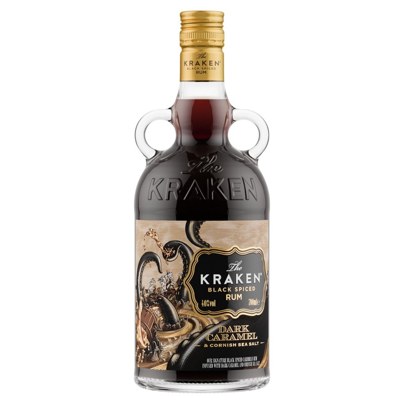 Kraken Dark Caramel & Sea Salt Spiced Rum - Morrisons Online Groceries ...