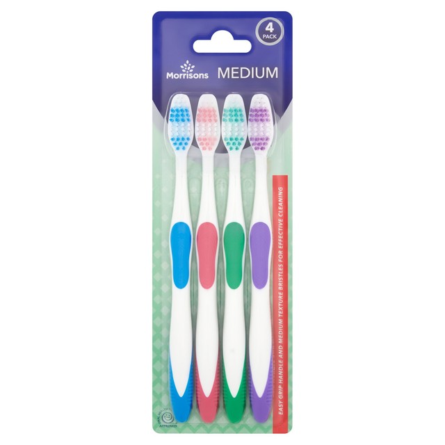 Morrisons Family Toothbrushes Medium - Morrisons Online Groceries & Offers