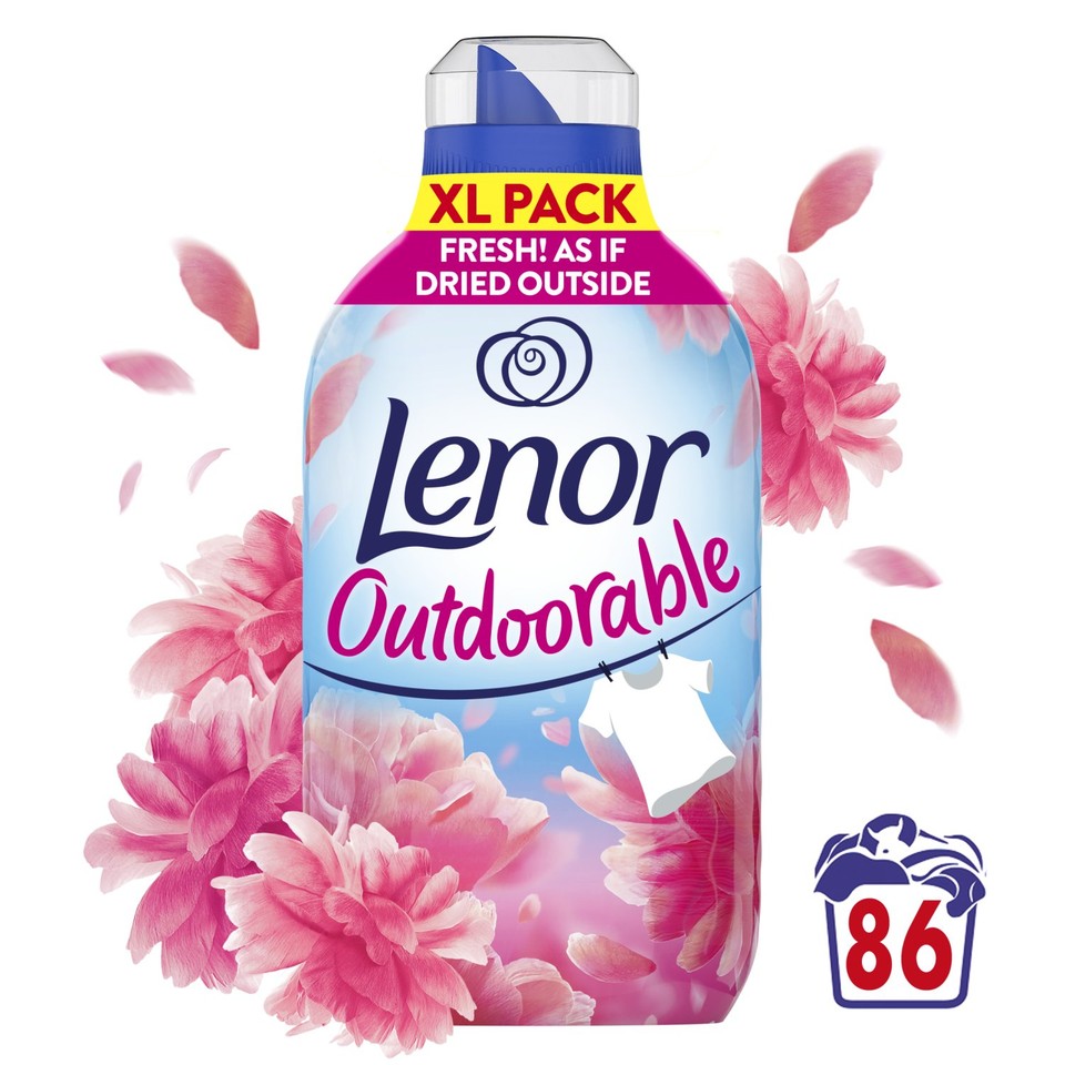 Lenor Outdoorable Floral Fresh Fabric Conditioner Liquid 86 Washes ...