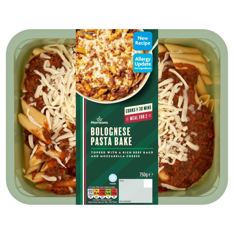 Morrisons Bolognese Pasta Bake 750g - Morrisons Online Groceries & Offers