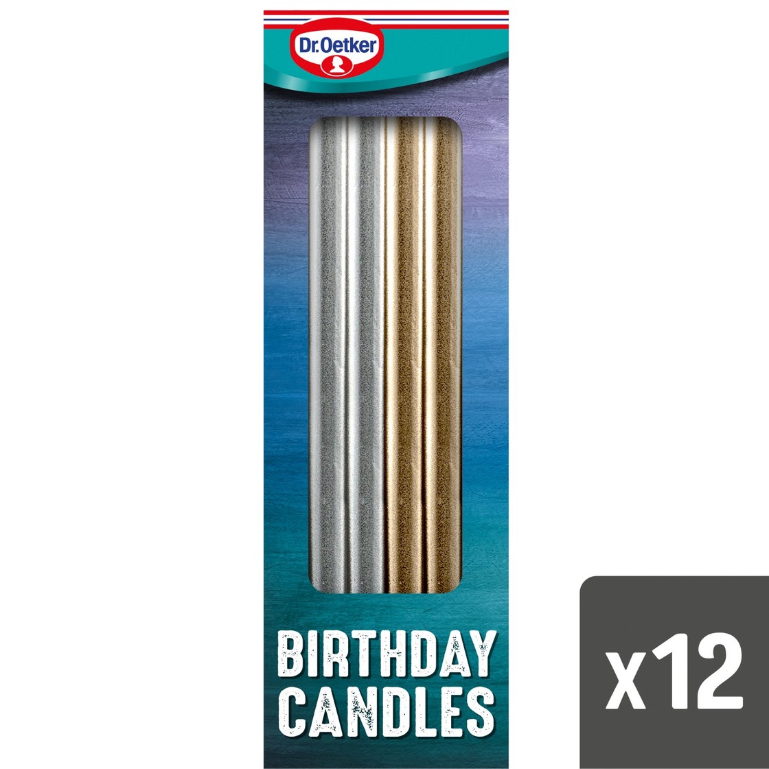 Dr. Oetker 12 Metallic Birthday Candles - Morrisons Online Groceries ...