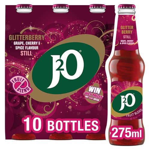 J2O Glitterberry 10 Bottles - Morrisons Online Groceries & Offers
