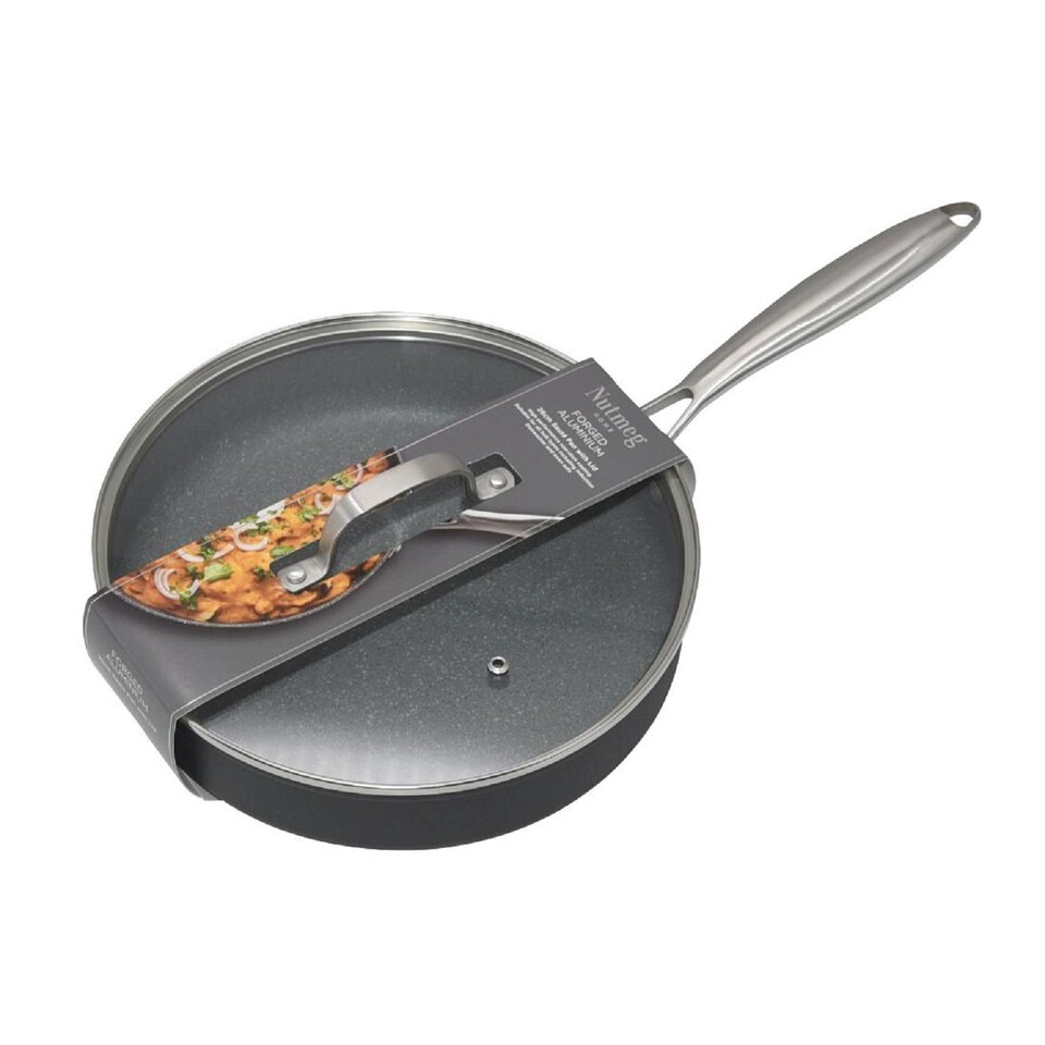 Nutmeg Home 26cm Forged Aluminium Saute Saucepan - Morrisons Online ...