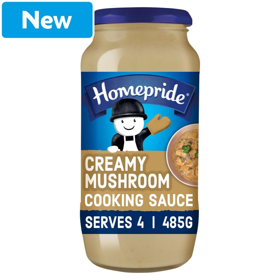 Homepride Creamy Mushroom Cooking Sauce 485g - Morrisons Online Groceries & Offers