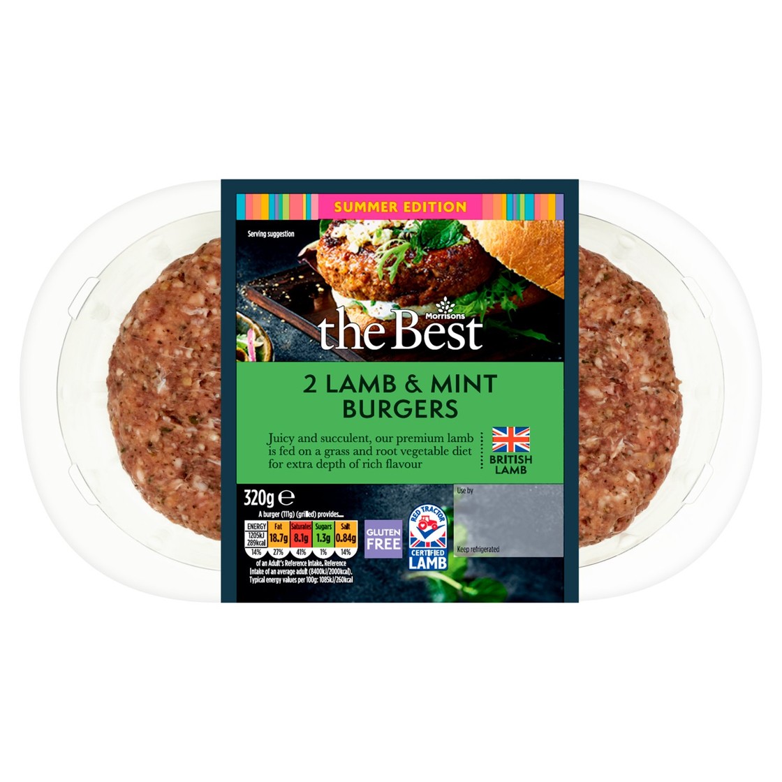 Morrisons The Best Lamb & Mint Burgers - Morrisons Online Groceries ...
