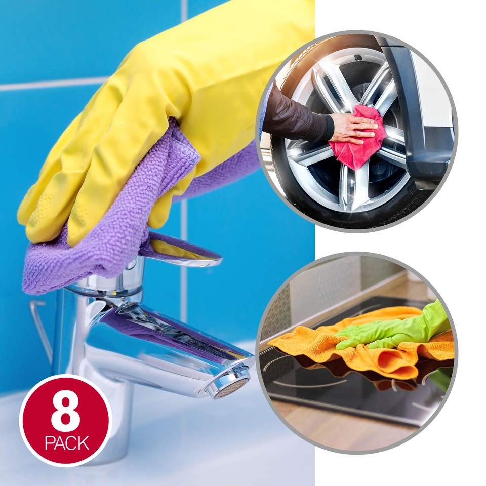 Dirt Devil Microfibre Cloth 8 Pack - Morrisons Online Groceries & Offers