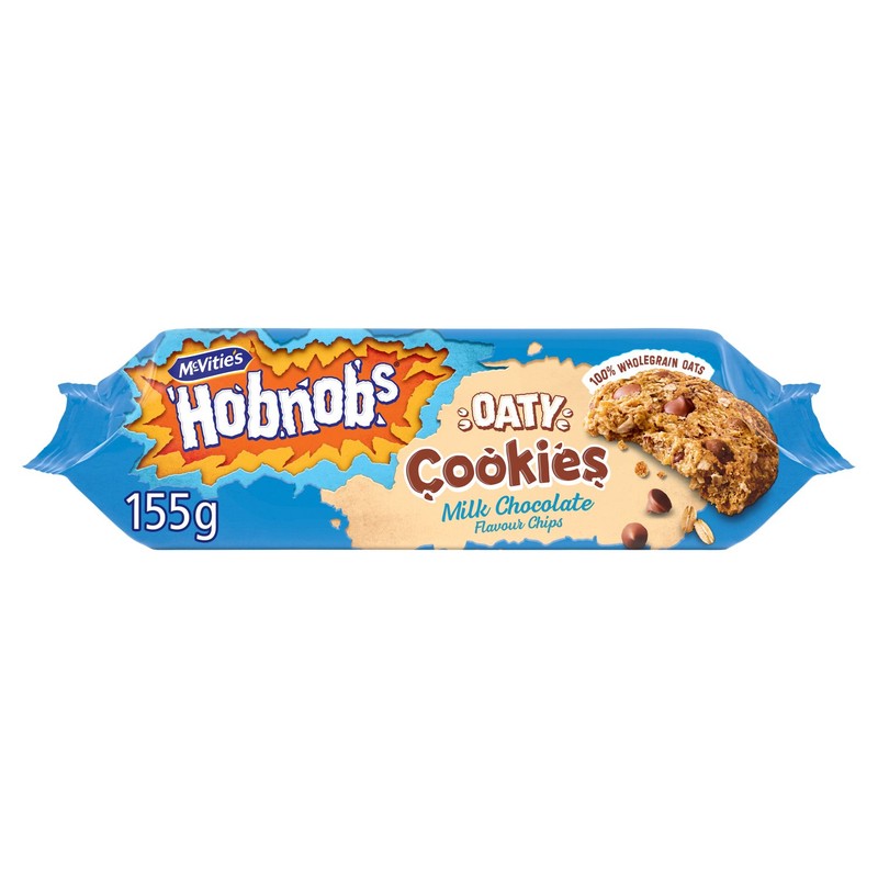 Mcvitie's Hobnobs Biscuits Oaty Cookies Milk Chocolate 155g - Morrisons ...