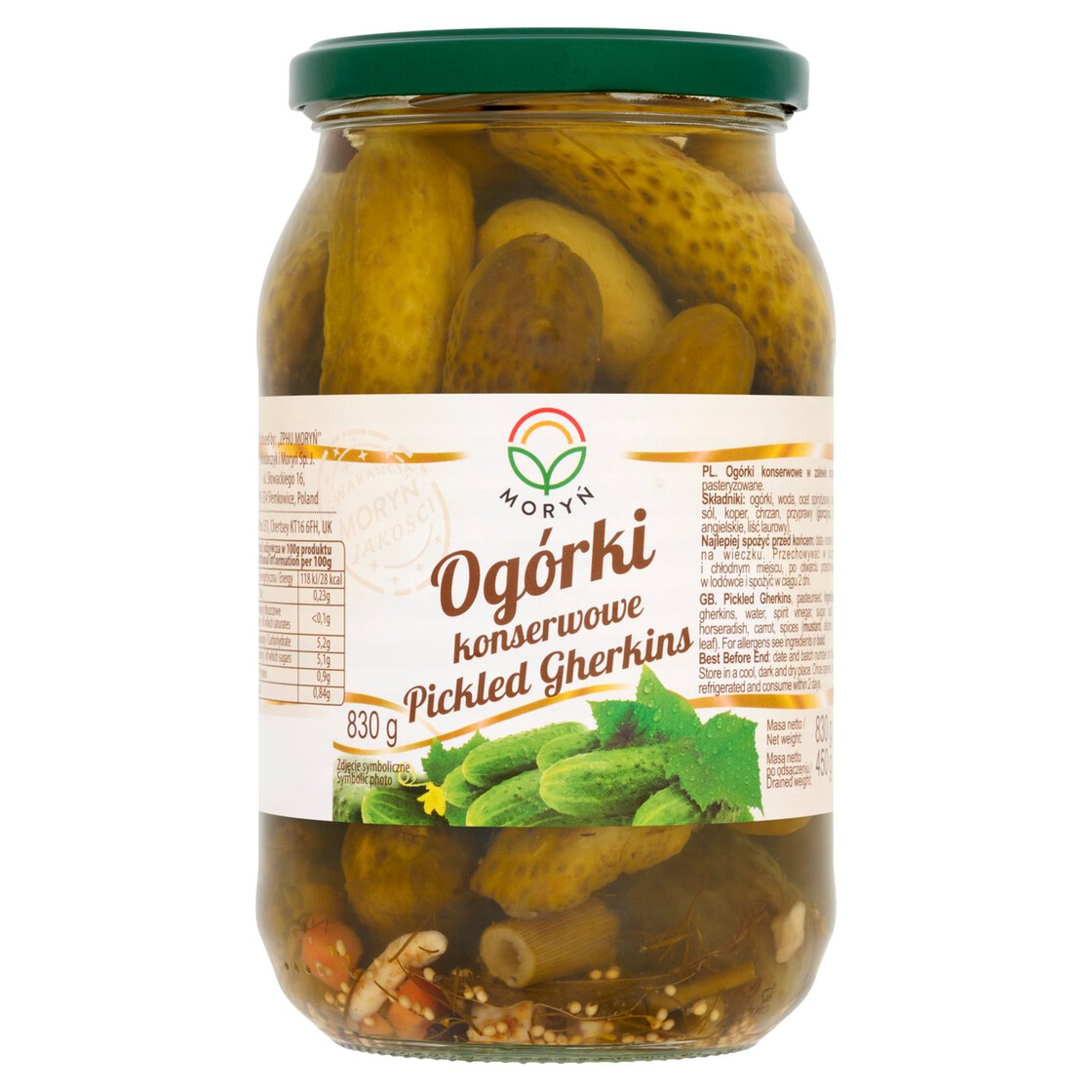 Moryn Pickled Gherkins - Morrisons Online Groceries & Offers