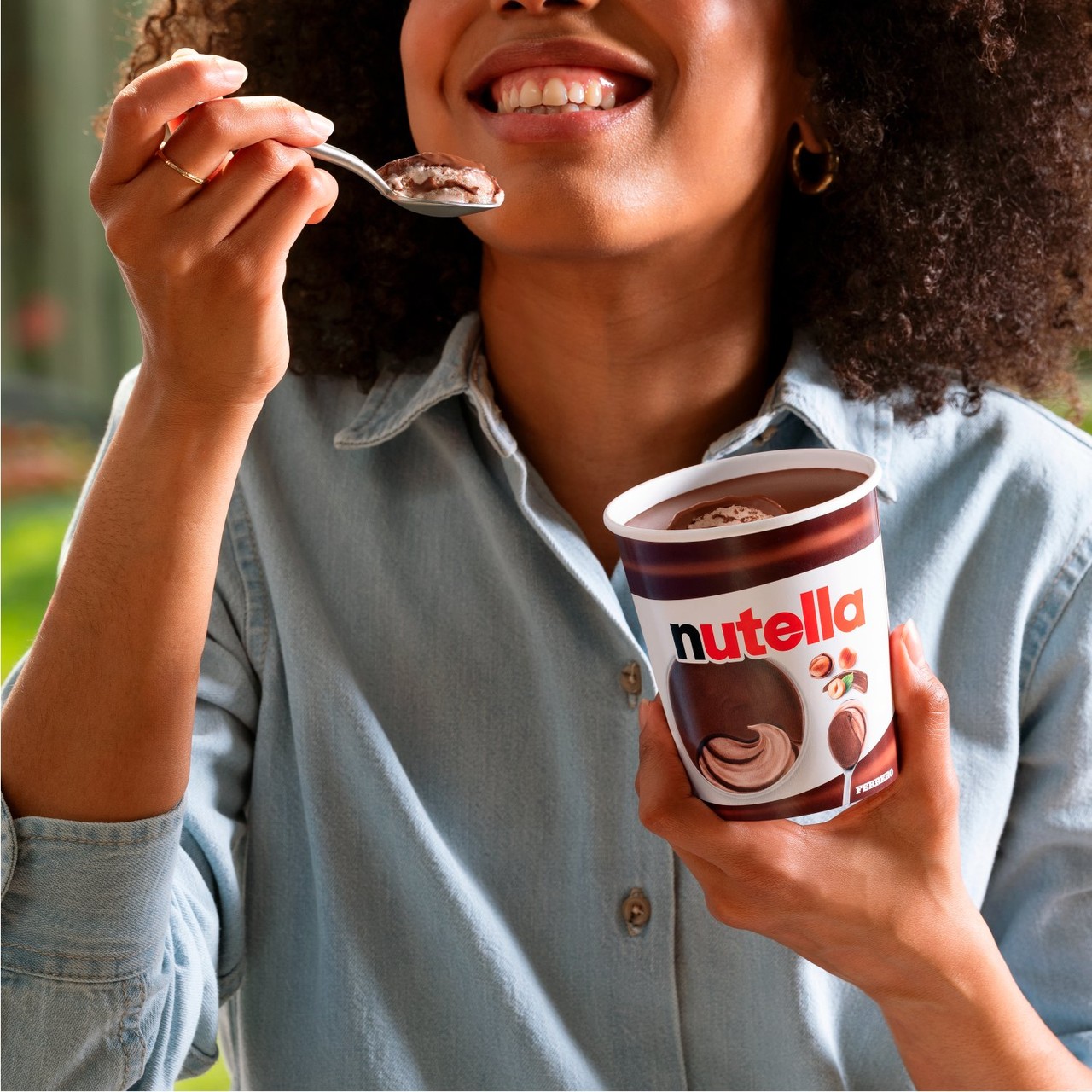 Nutella Chocolate & Hazelnut Ice Cream Tub 470ml - Morrisons Online ...