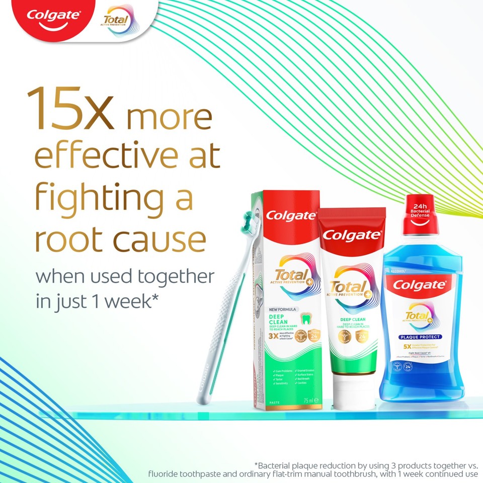 Colgate Total Active Prevention + Deep Clean Toothpaste 125ml ...