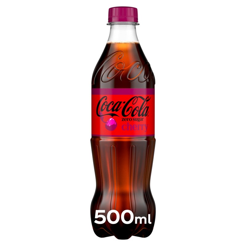 Coca-Cola Zero Sugar Cherry 500ml - Morrisons Online Groceries & Offers