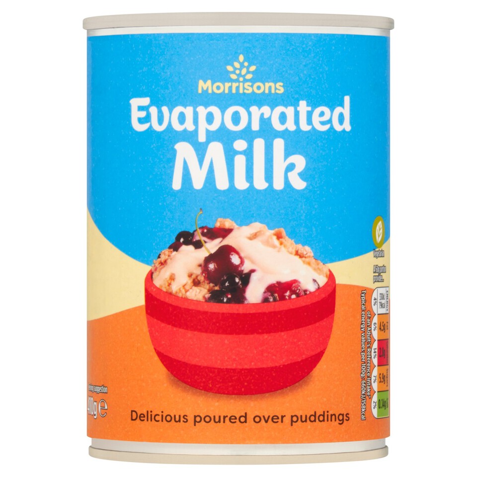 Morrisons Full Cream Evaporated Milk - Morrisons Online Groceries & Offers