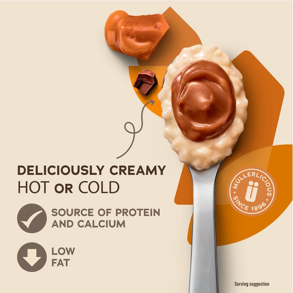 Muller Rice Chocolate Hazelnut and Caramel Pudding Desserts - Morrisons ...
