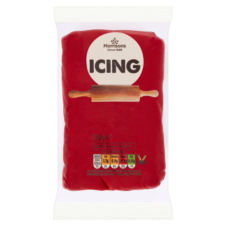 Morrisons Ready To Roll Red Icing - Morrisons Online Groceries & Offers