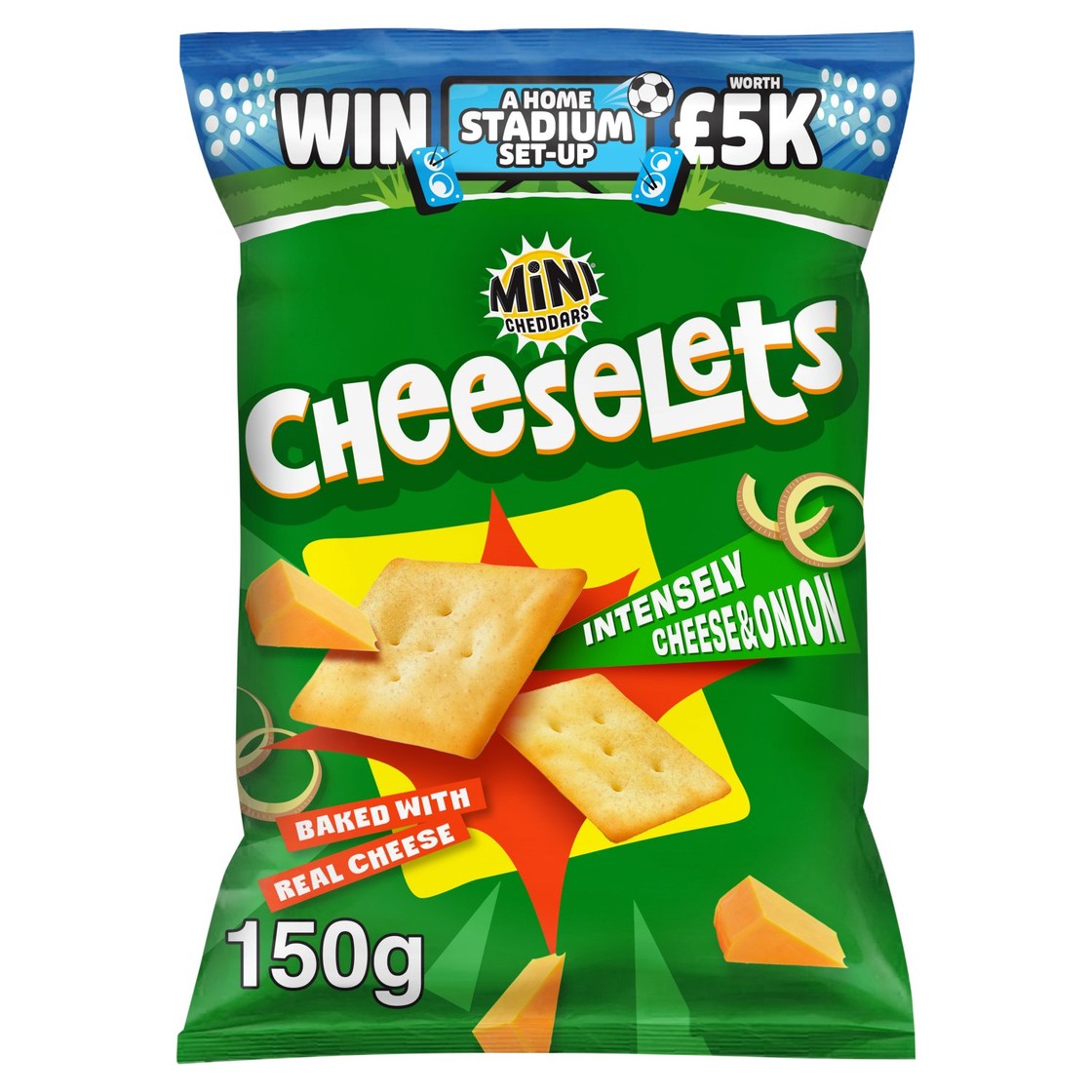 Jacob's Cheeselets Cheese & Onion Baked Snacks - Morrisons Online ...