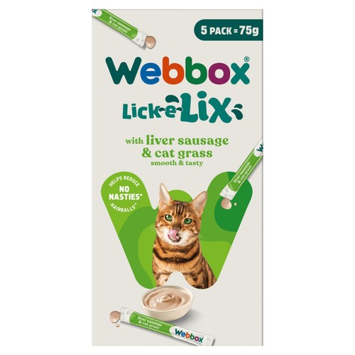 Webbox Lick-E-Lix Yoghurt With Liver Sausage & Cat Grass - Morrisons ...