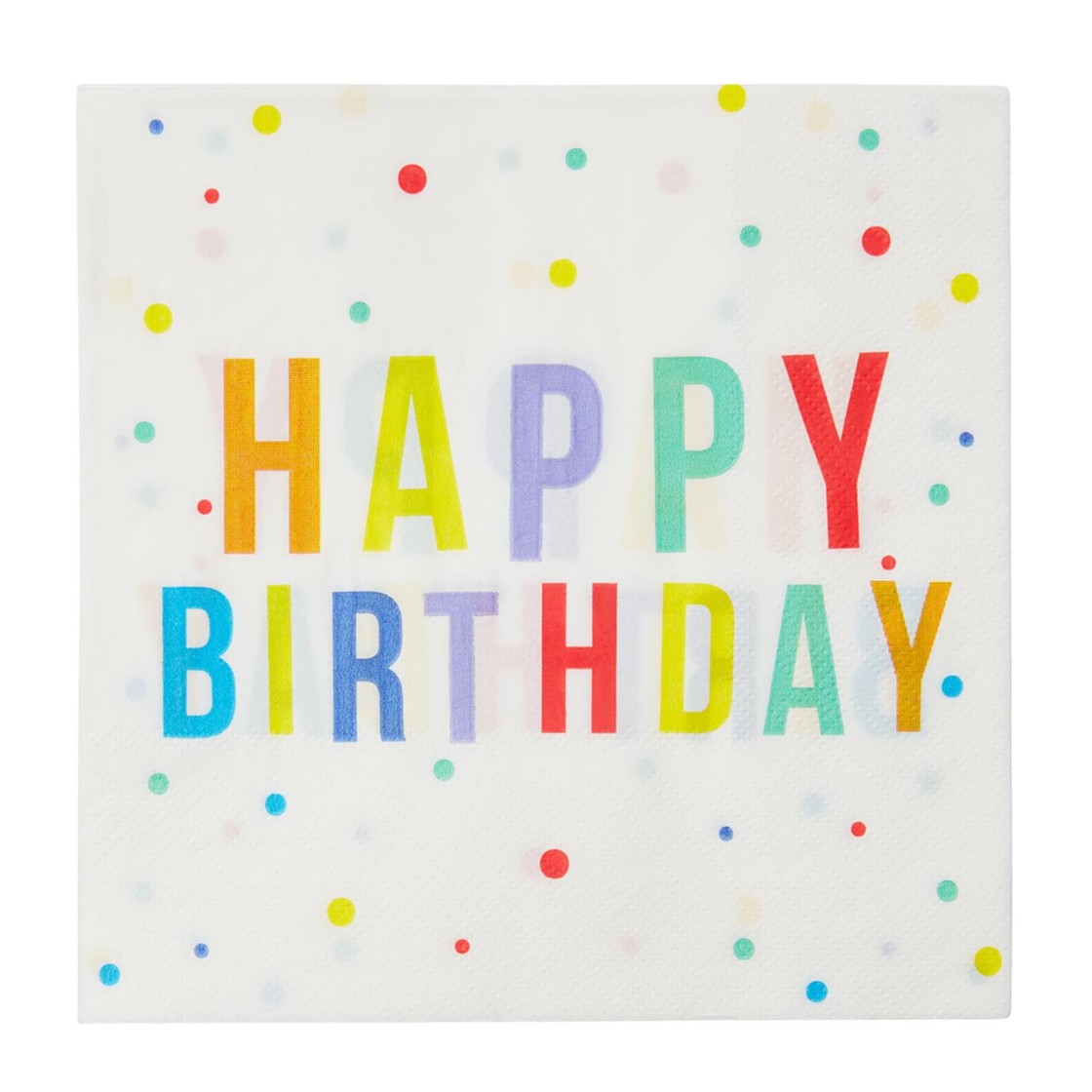 Nutmeg Generic Happy Birthday Napkins - Morrisons Online Groceries & Offers