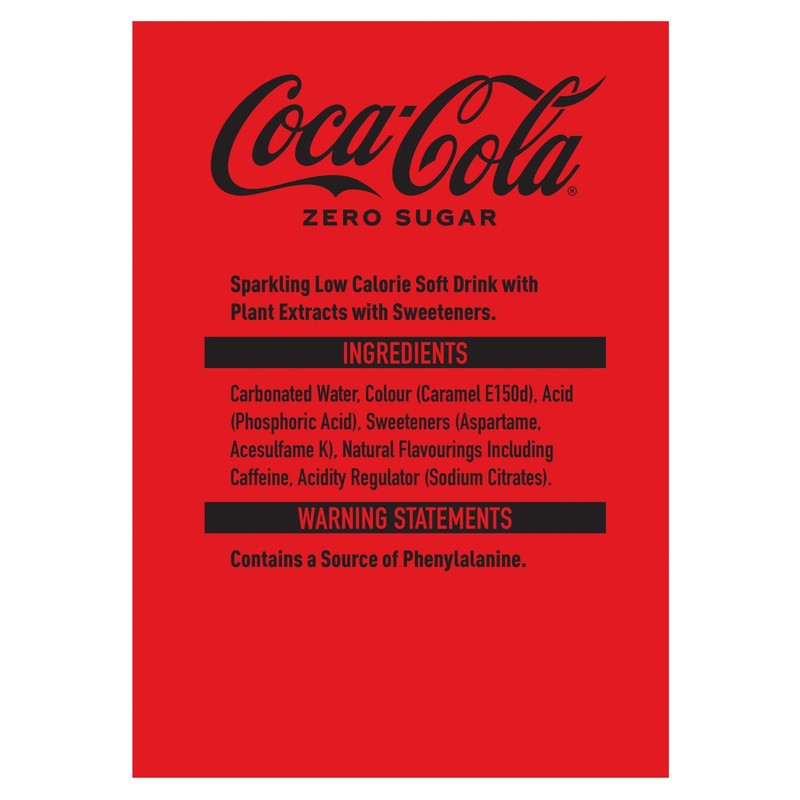 Coca-Cola Zero Sugar Bottles 4 x 250ml - Morrisons Online Groceries ...