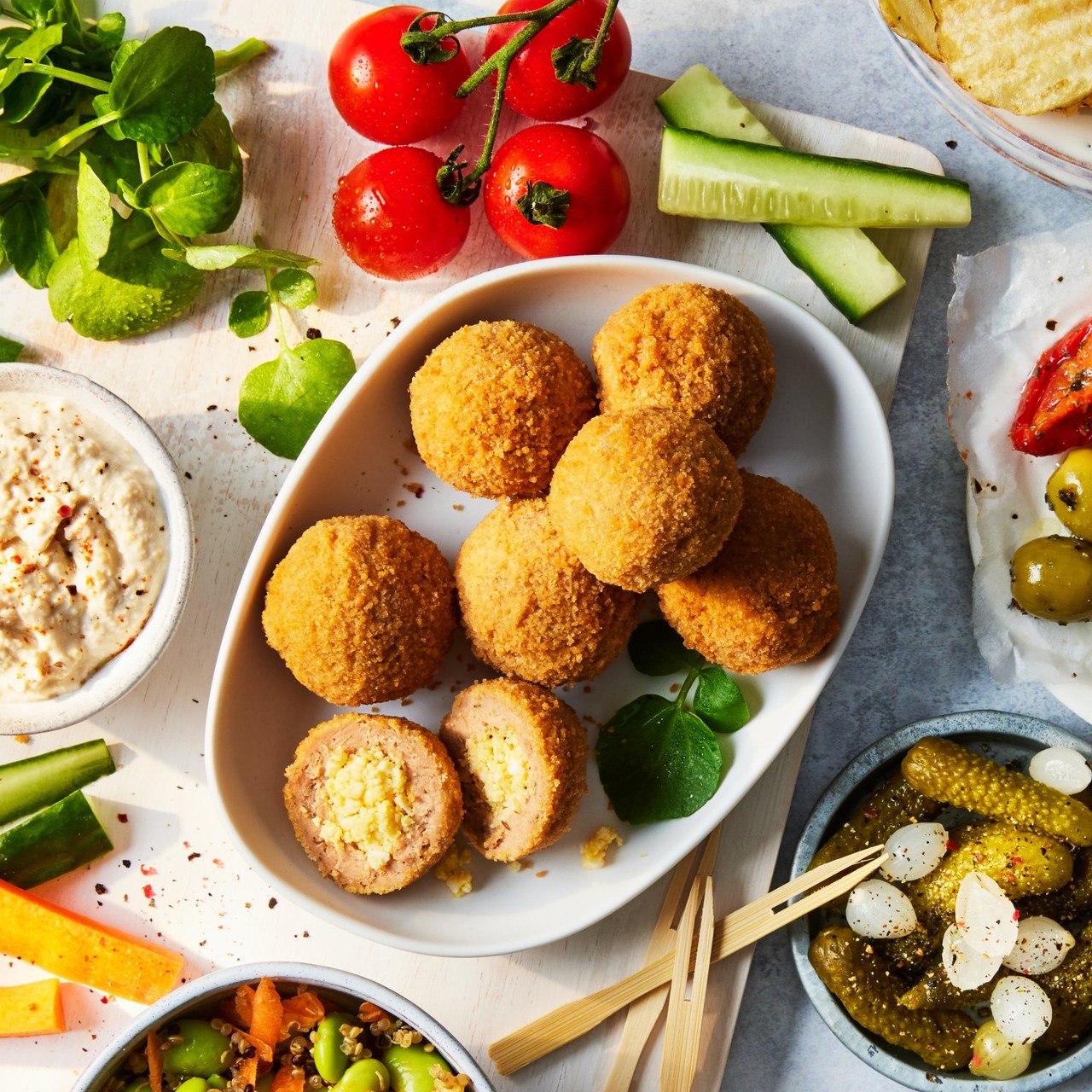 Quorn Vegetarian Picnic Eggs x7 140g - Morrisons Online Groceries & Offers